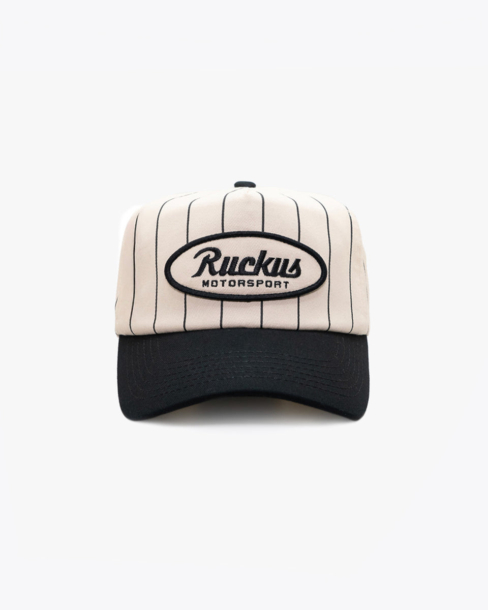 Ruckus Company | Mechanic Hat (Black Pinstripes) – RUCKUS